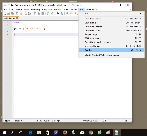 GitHub - Ungaretti/Makeshift-IDE-for-Red-language: How to put together ...